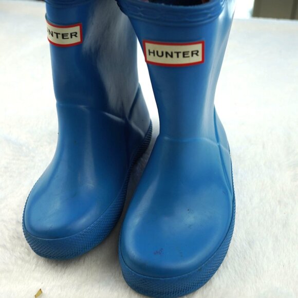 Hunter | Shoes | Hunter Kids First Classic Starcloud Blue Rain Boots ...